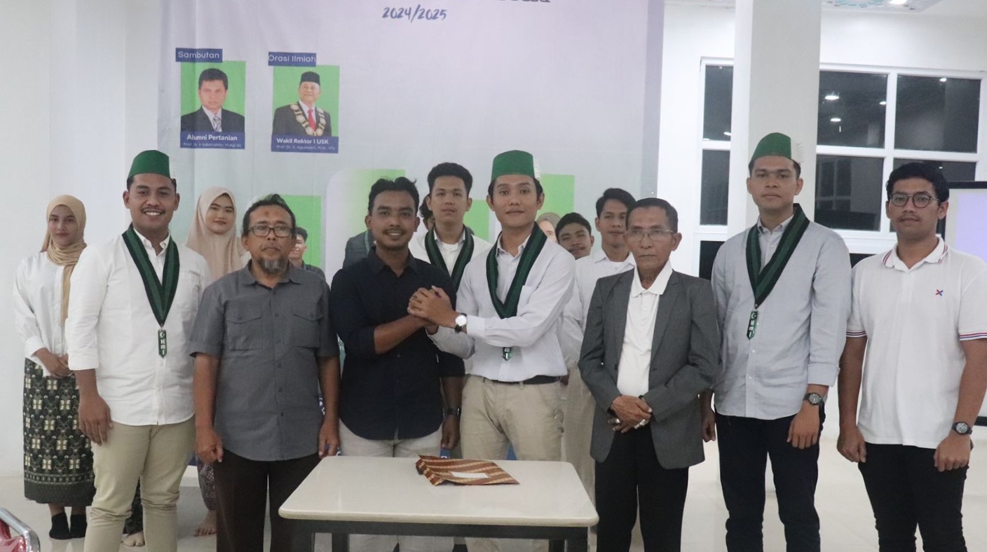 Riski Alfandi Dilantik Sebagai Ketua Umum HMI Komisariat Pertanian USK Periode 2024-2025